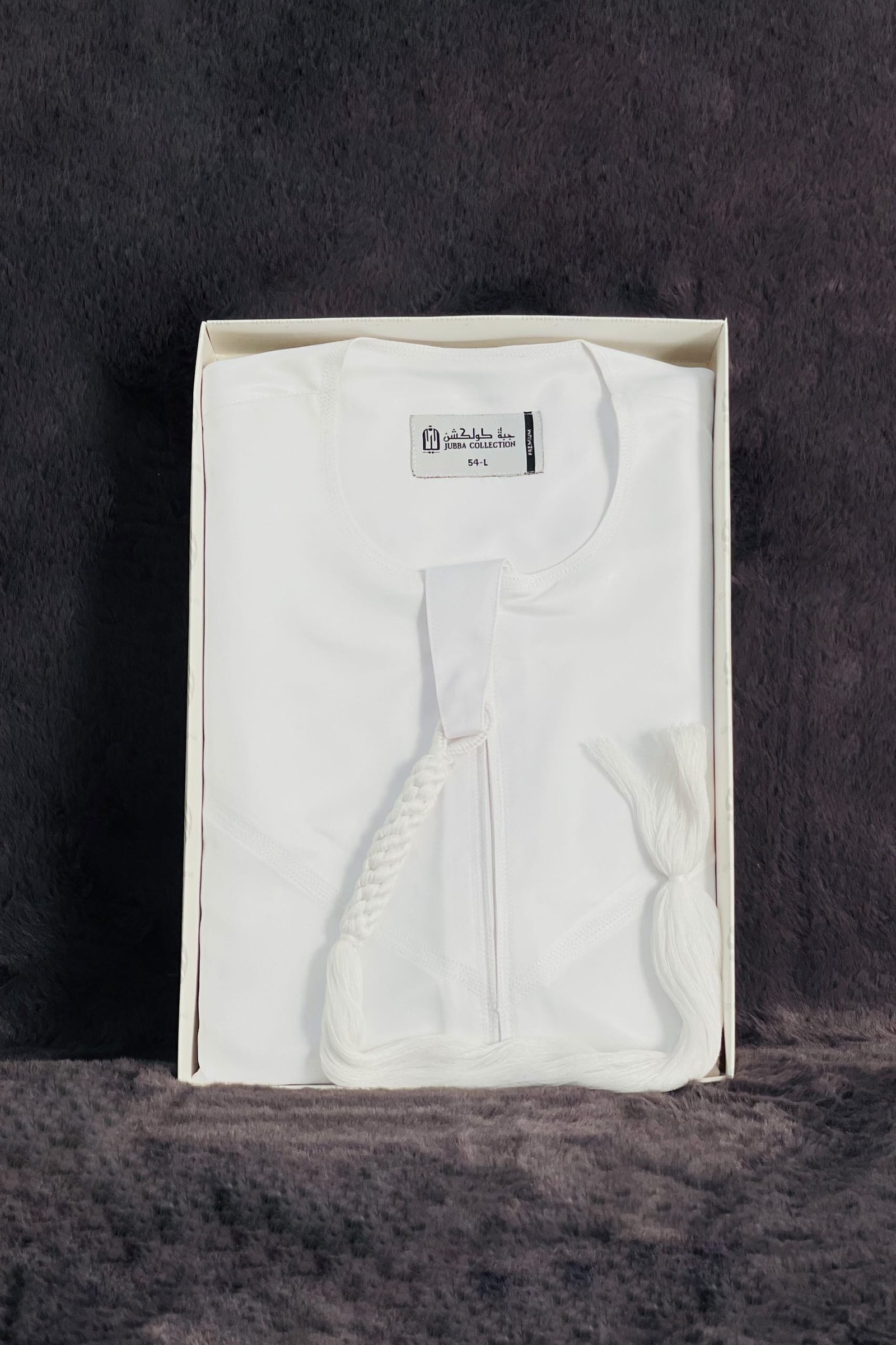 Kids Luxury Emirati Kandura Thobe – White – Kids Sunnah Store